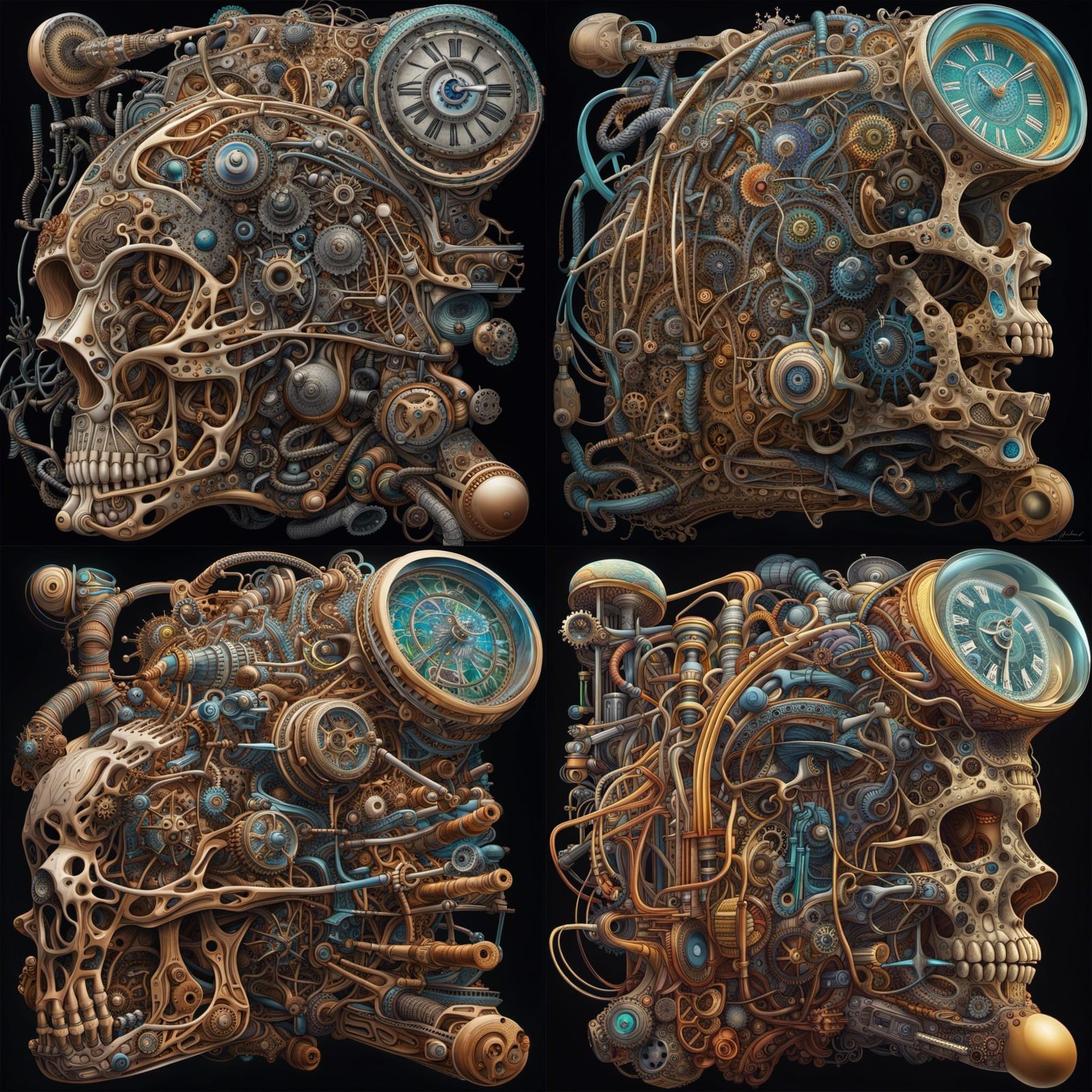 EXTREMELY COMPLEX ORGANIC MACHINE WITH BONES AND MUSCLES TO SEE TROUGH ...