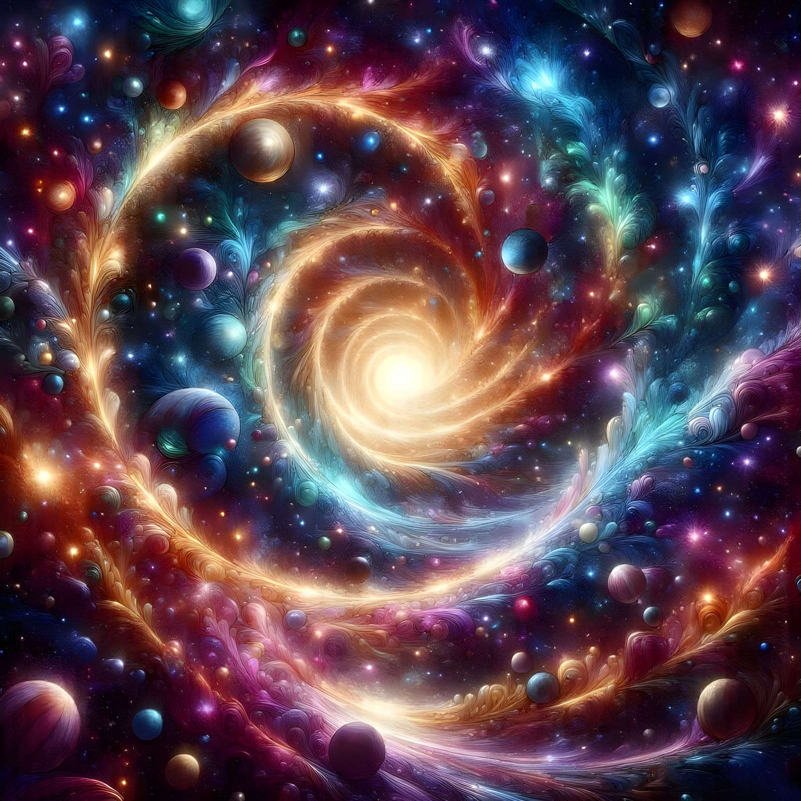 A beautiful masterpiece of a multi dimensional, space vortex, quantum ...