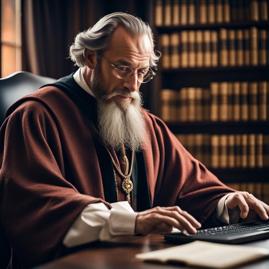 Medieval scholar - AI Generated Artwork - NightCafe Creator