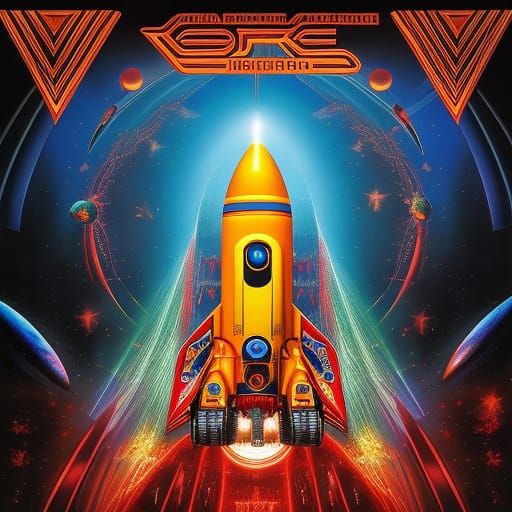 🚀🚀🚀 Incredible Classic Rock Album Cover Art:: Space Rocket 🚀🚀🚀 :: High ...