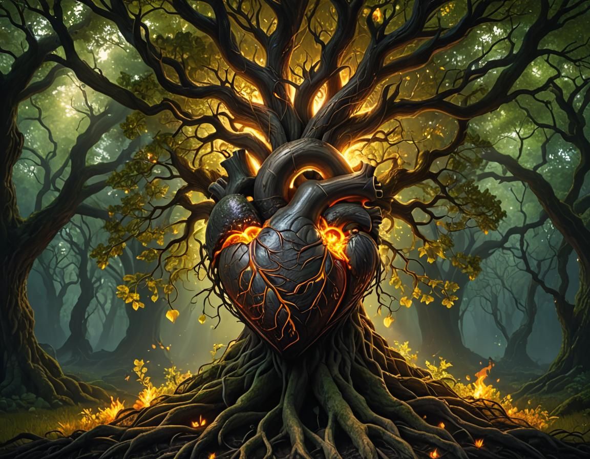 Oaken Heart - AI Generated Artwork - NightCafe Creator