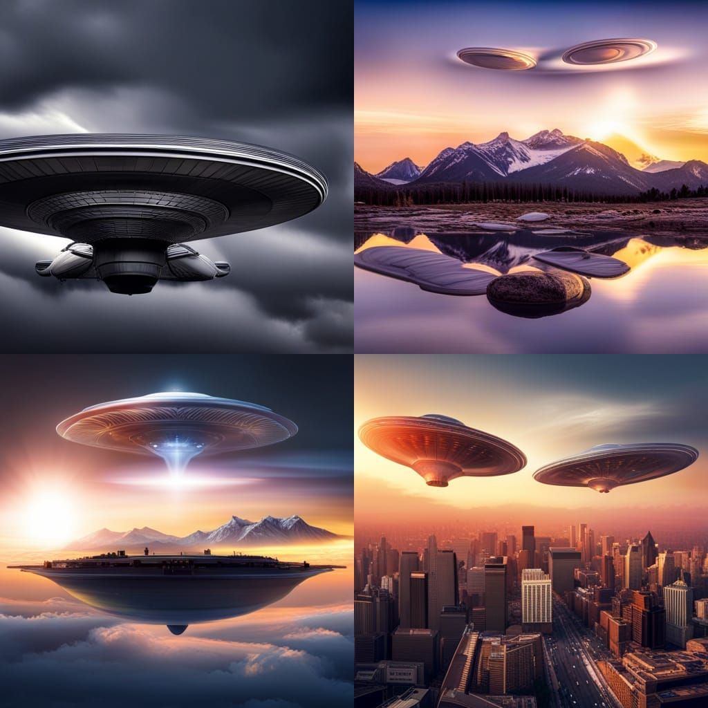 Hyperrealistic UFO - AI Generated Artwork - NightCafe Creator
