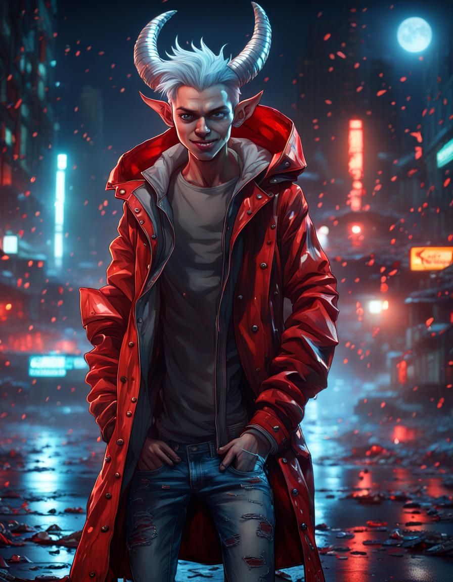 Handsome demon 1 - AI Generated Artwork - NightCafe Creator