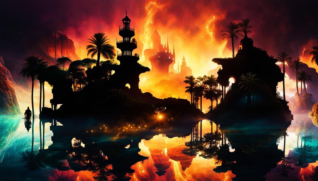 The Cataclysmic Sinking of Atlantis - AI Generated Artwork - NightCafe ...