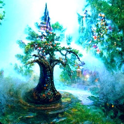 Magic tree - AI Generated Artwork - NightCafe Creator