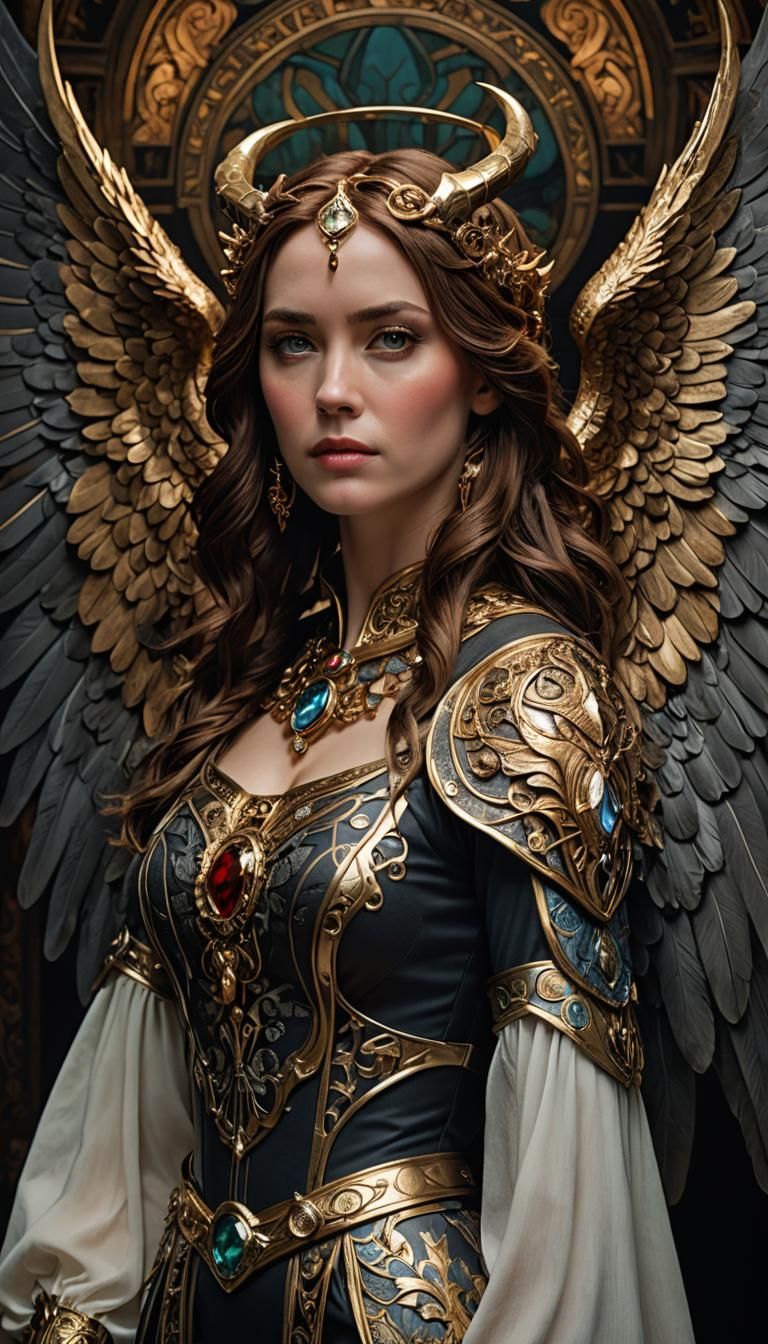 Fallen Angel - AI Generated Artwork - NightCafe Creator