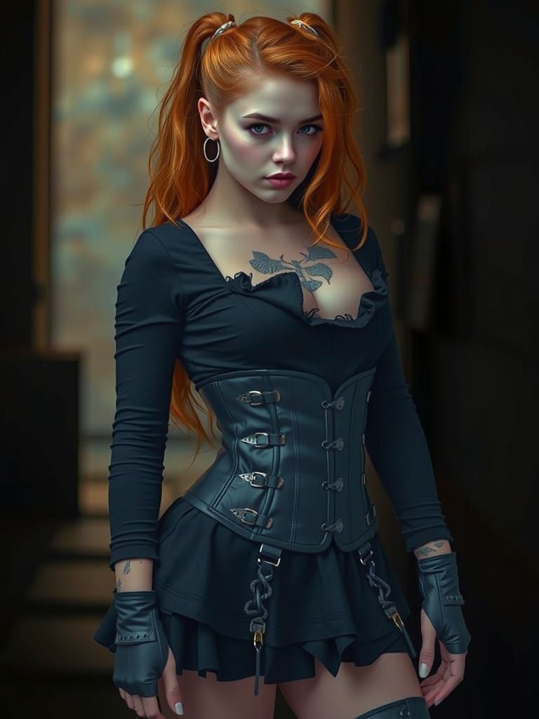 Serena Sinclair - Moody Portrait of a Young Woman with Scar...