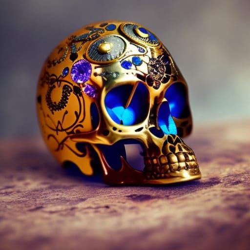 skull - AI Generated Artwork - NightCafe Creator
