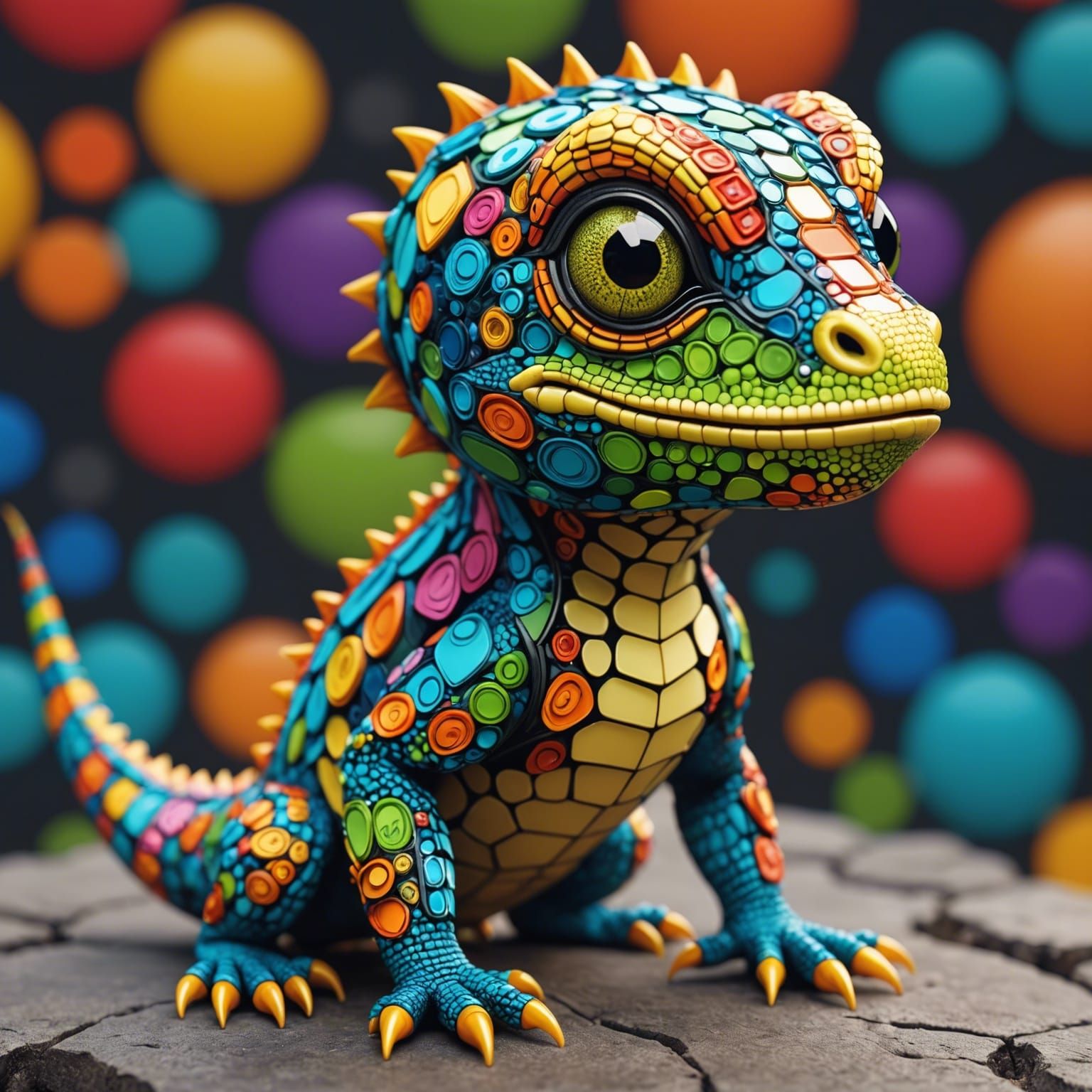 Lizard lore the adorable chibi lizard intricately detailed ...