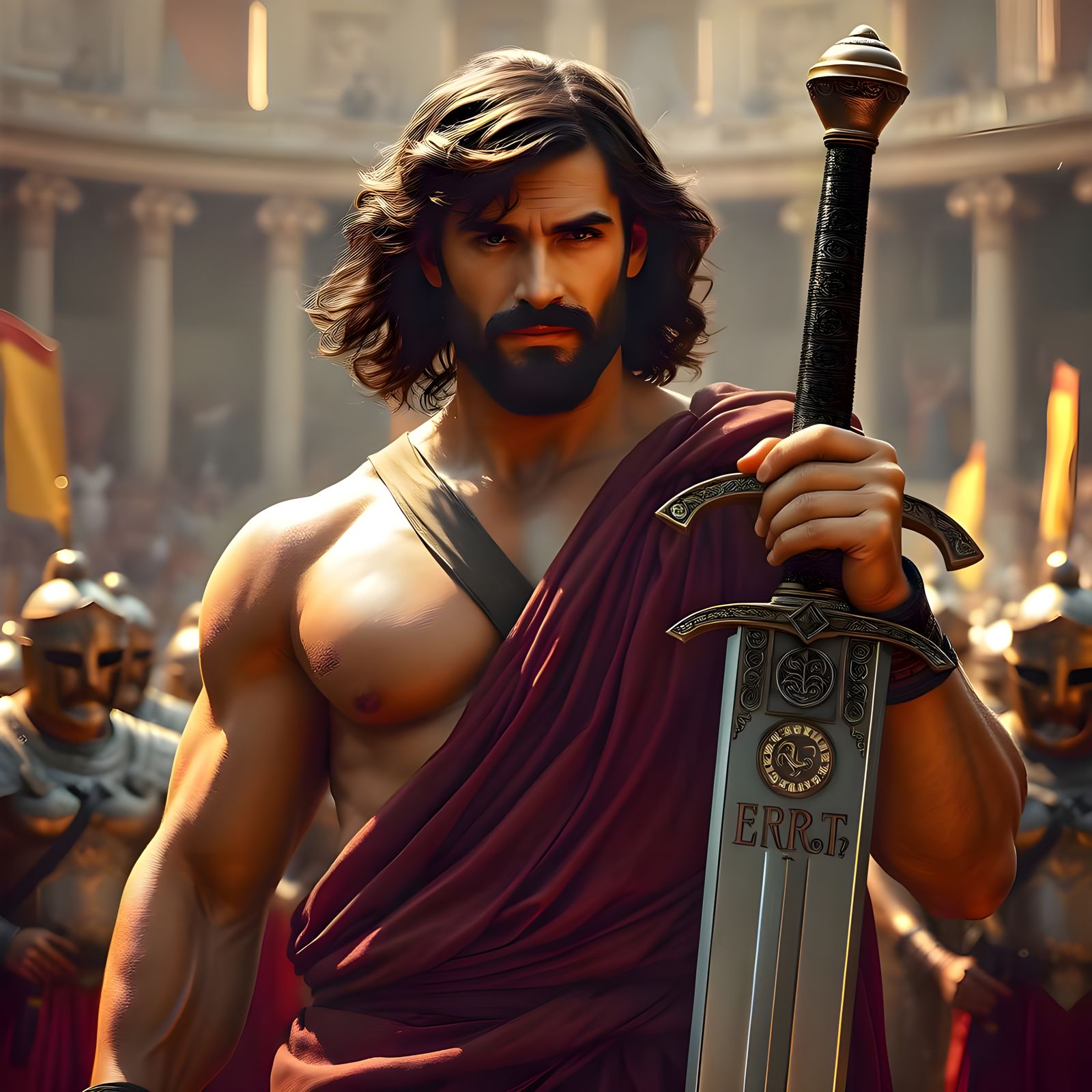 A beautiful masterpiece of the character Hercules in Roman Mythology ...