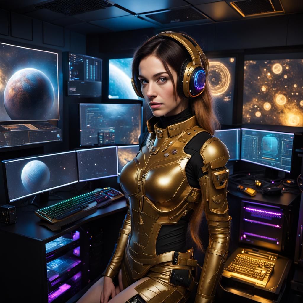 Gaming PC Setup - AI Generated Artwork - NightCafe Creator