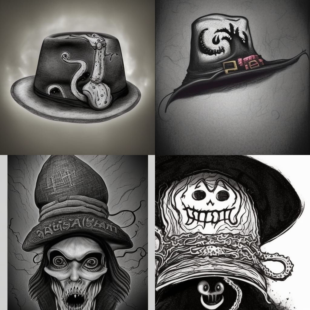 A cursed hat that possesses the wearer - AI Generated Artwork ...