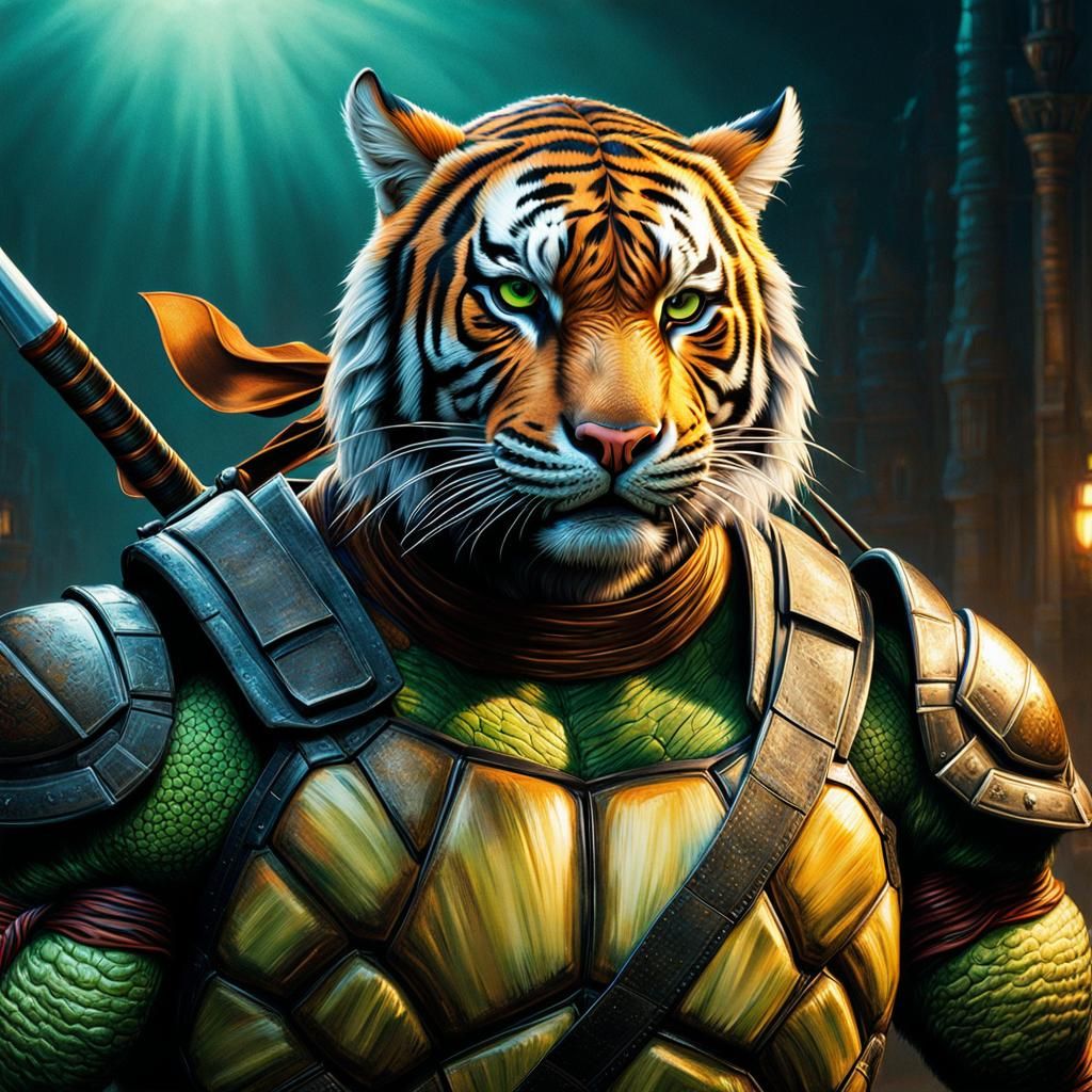 Ninja tiger 🐅 - AI Generated Artwork - NightCafe Creator