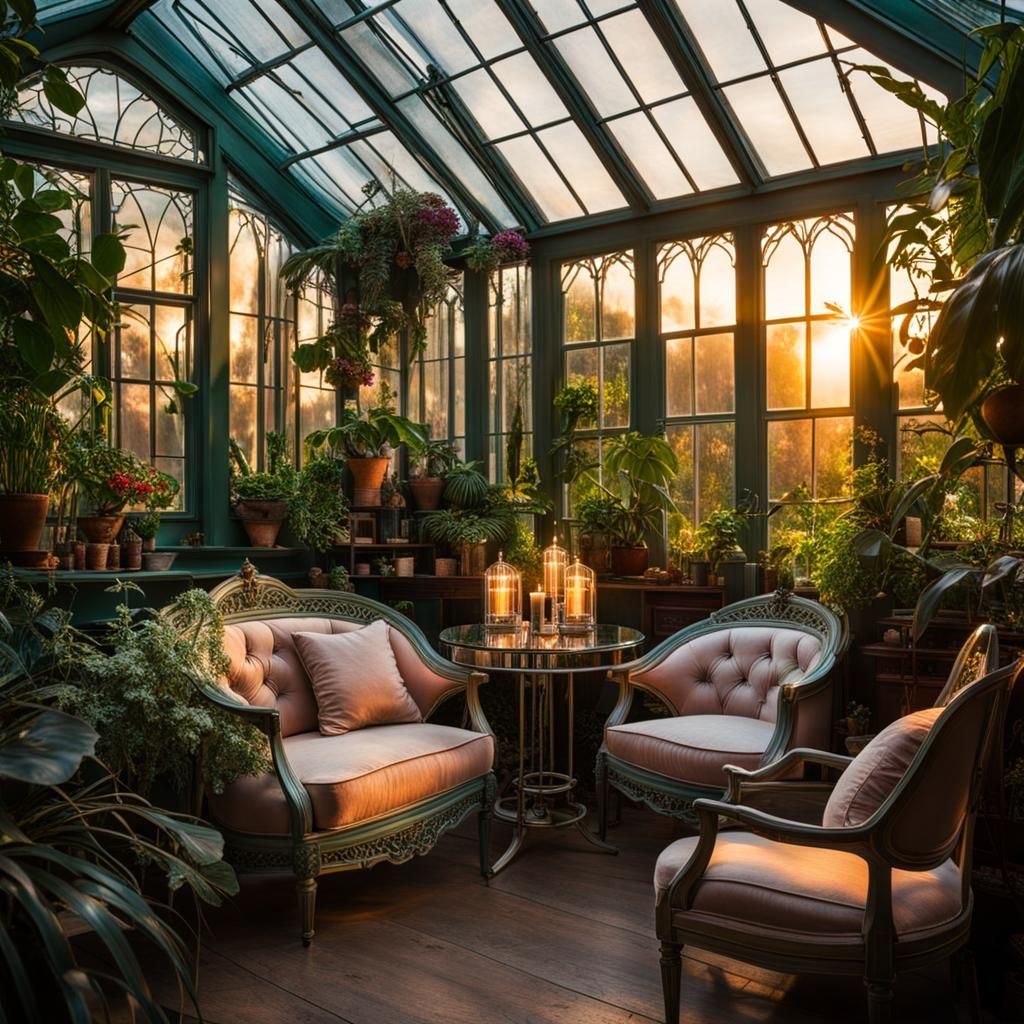 bohemian greenhouse - AI Generated Artwork - NightCafe Creator