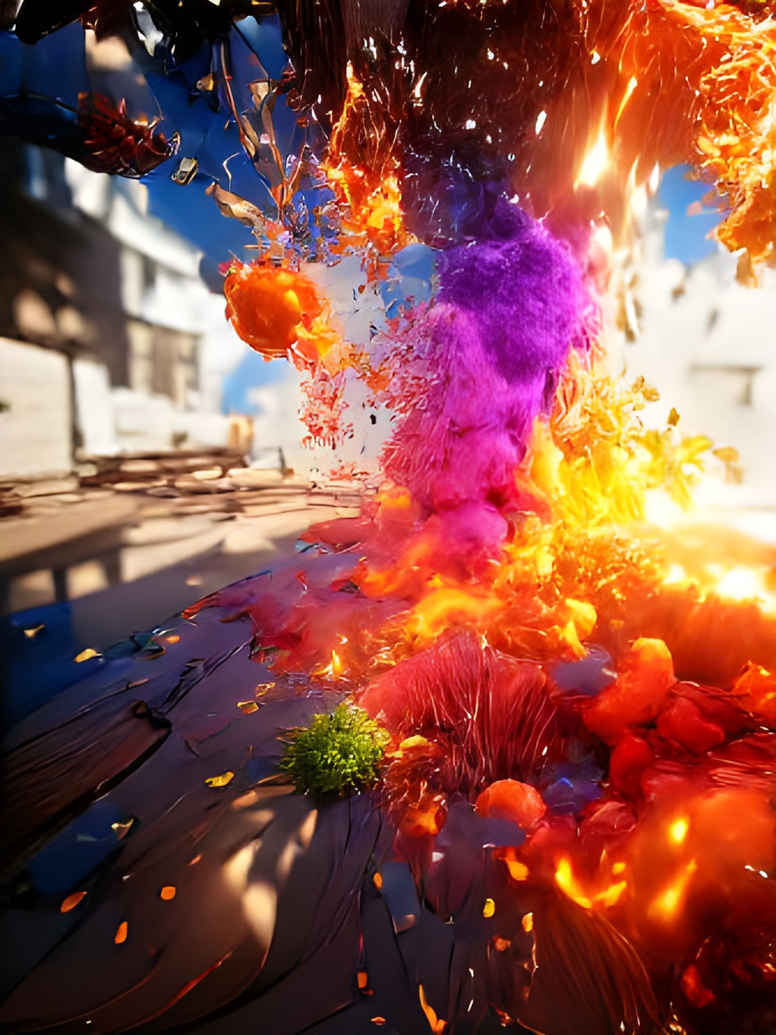 beautiful explosion - AI Generated Artwork - NightCafe Creator