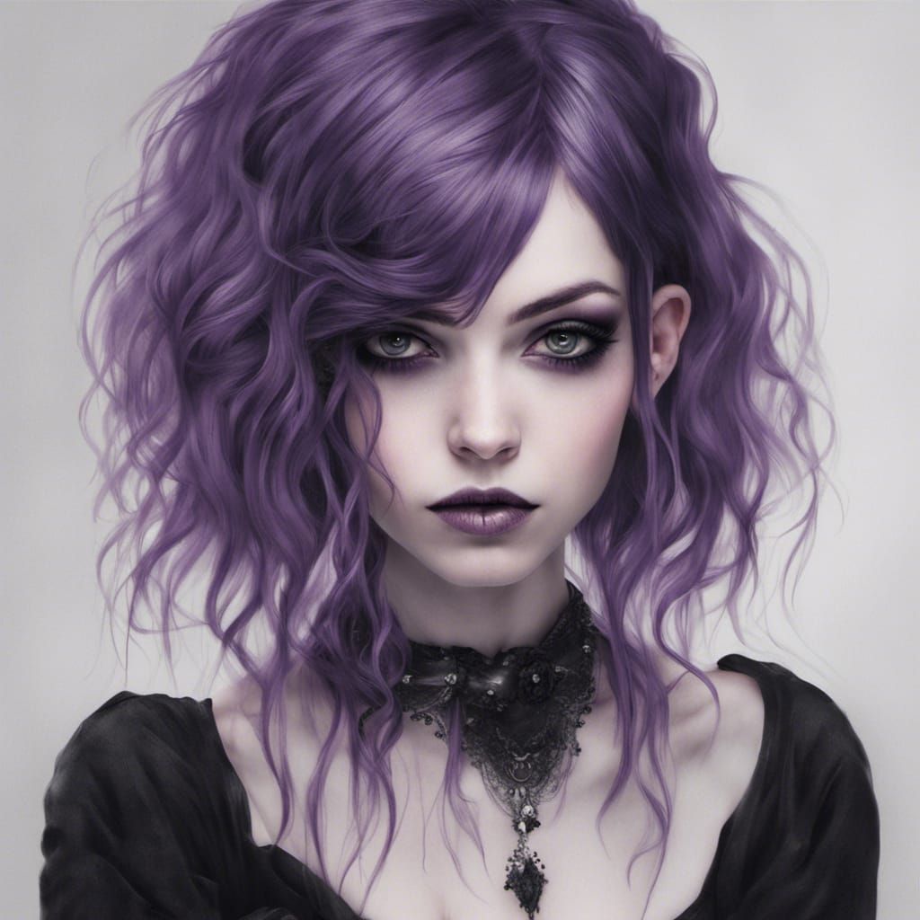 Goth Girl - AI Generated Artwork - NightCafe Creator