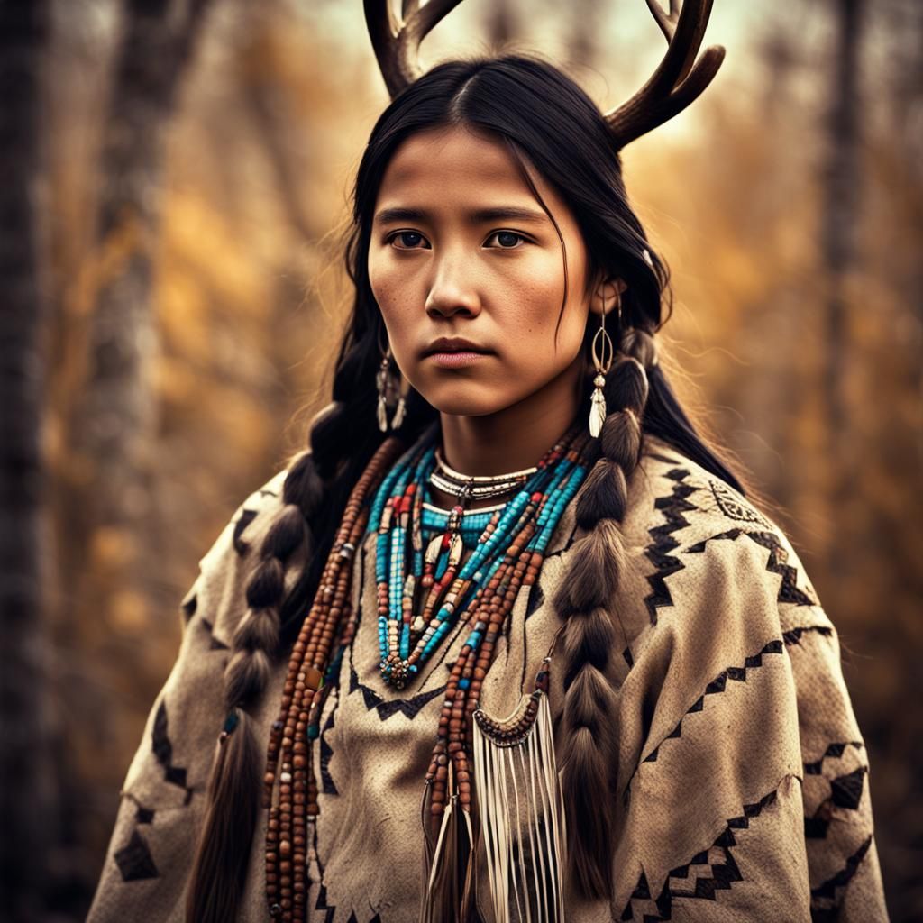 Anana (ᎠᎾᎾ), Cherokee Woman. - AI Generated Artwork - NightCafe Creator