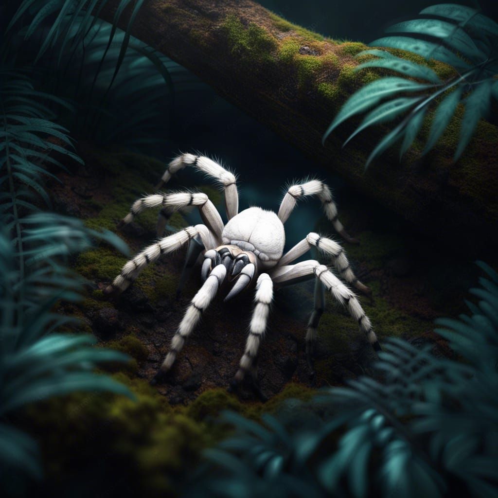 White Tarantula - AI Generated Artwork - NightCafe Creator