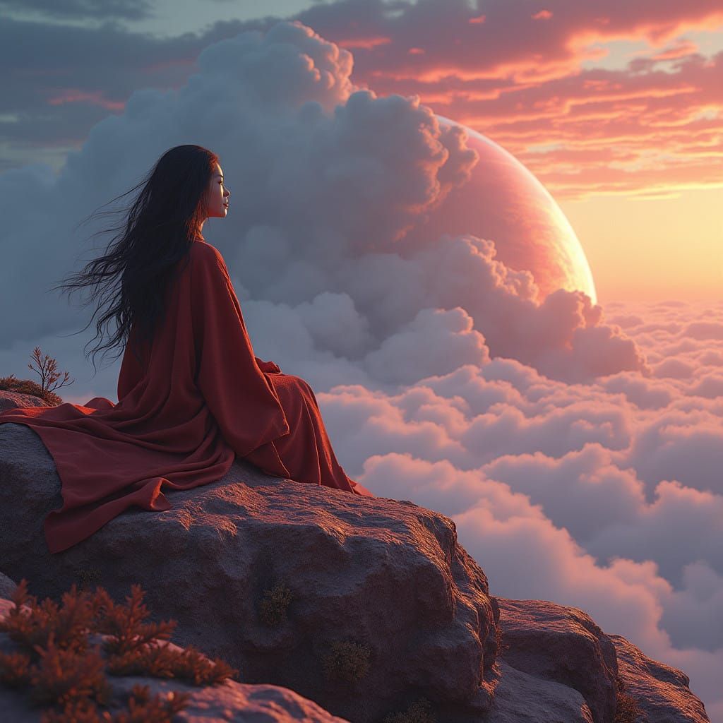 Mystical Nunupi Seeks Cosmic Harmony - AI Art