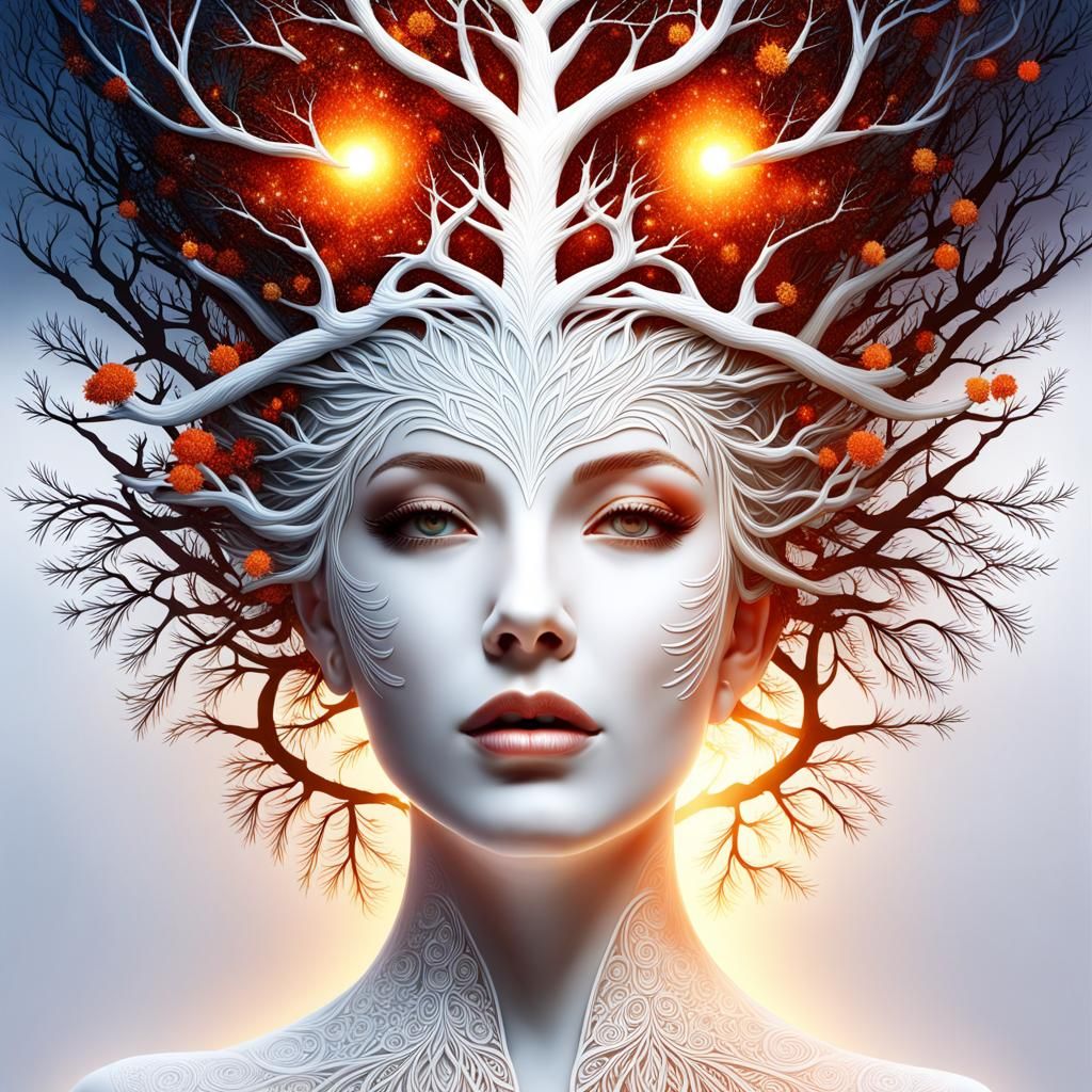 Tree-woman #9 - AI Generated Artwork - NightCafe Creator