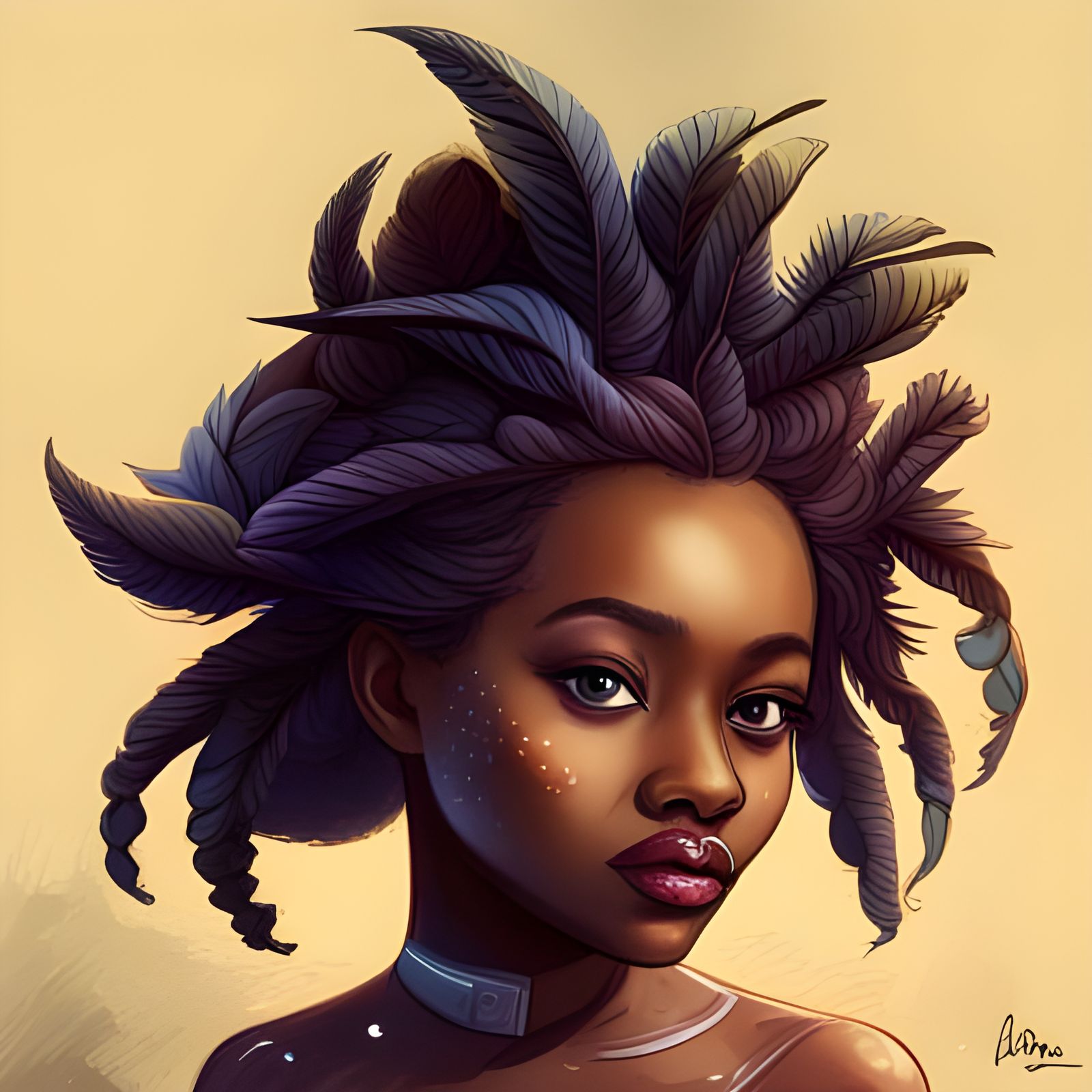 "adorable chibi African Queen" v1 - AI Generated Artwork - NightCafe ...