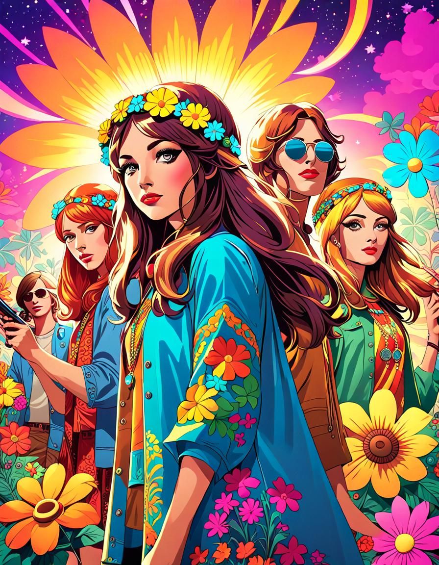 The Mod Squad - Undercover Hippies - AI Generated Artwork - NightCafe ...