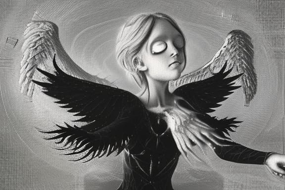 Microphonic Angel 4 - AI Generated Artwork - NightCafe Creator