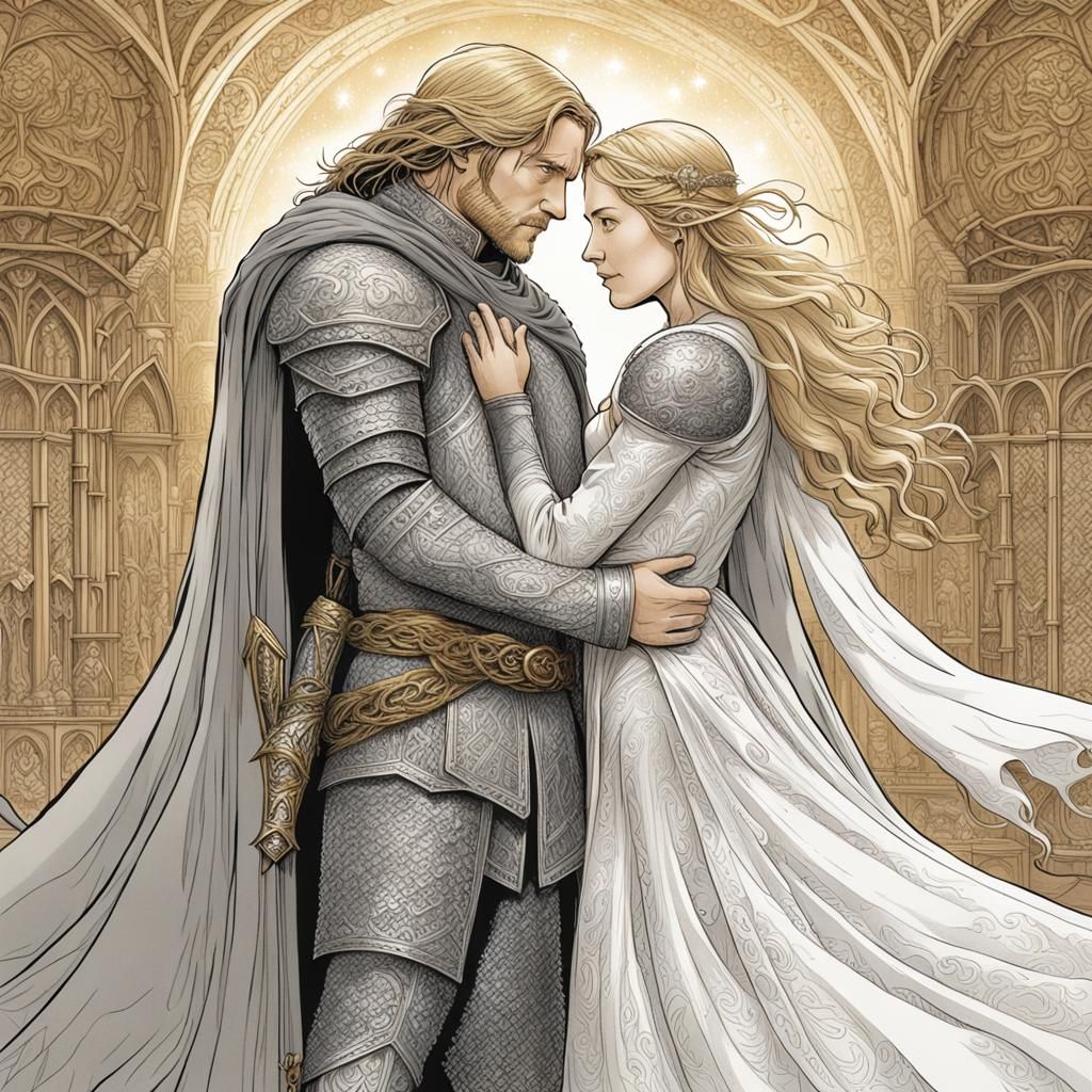 Faramir and Eowyn - AI Generated Artwork - NightCafe Creator