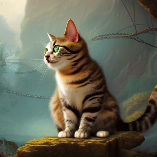 Cute Cat - AI Generated Artwork - NightCafe Creator