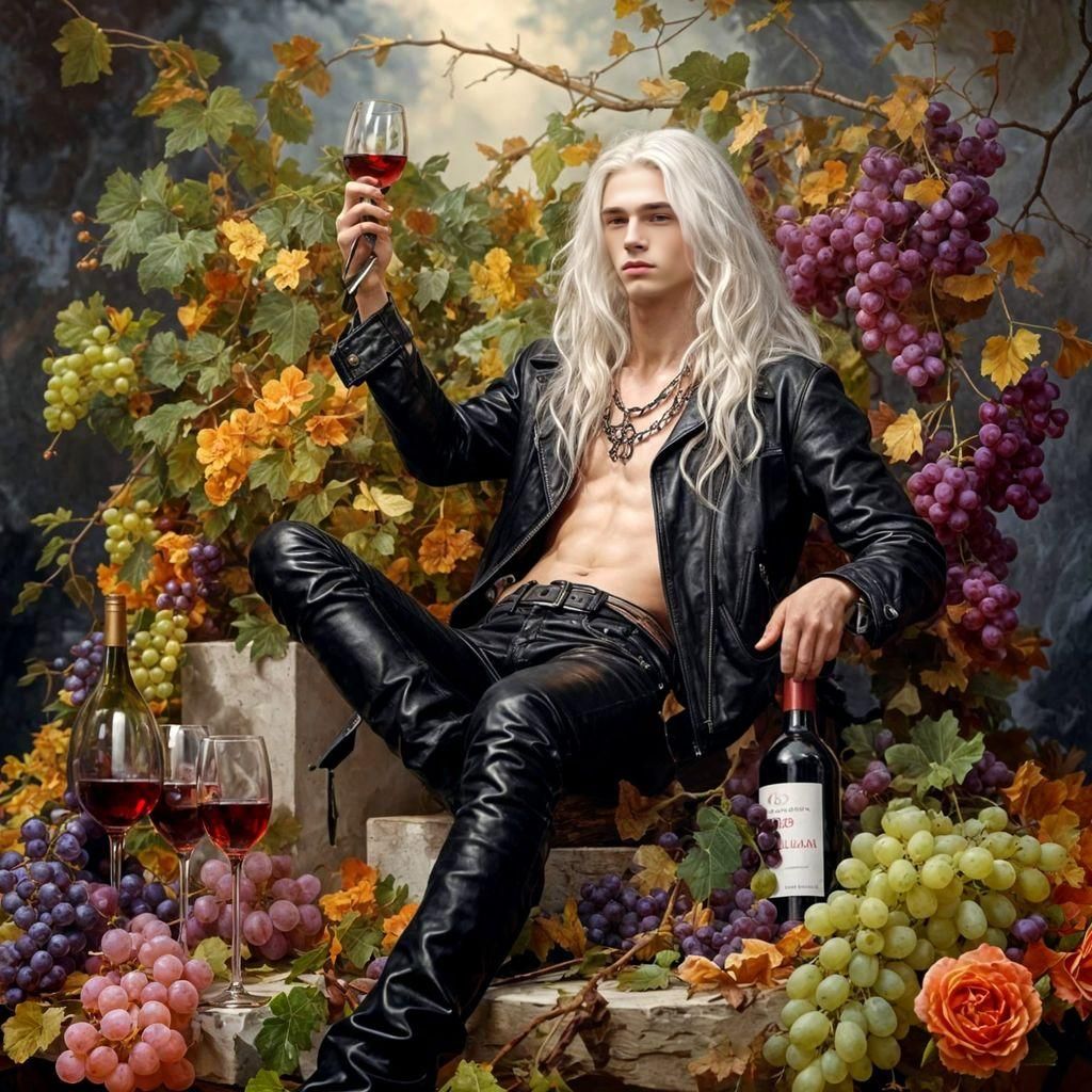 Modern Dionysus - Surreal Hyperreal Portrait of Dionysus