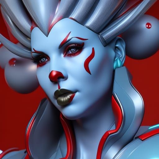 Robot Clown - AI Generated Artwork - NightCafe Creator