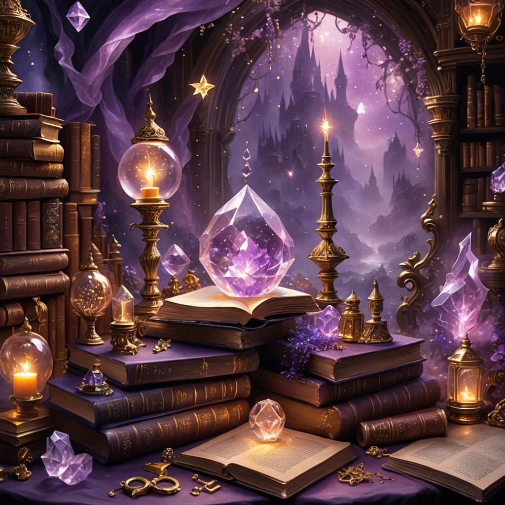 Magical Crystals - AI Generated Artwork - NightCafe Creator