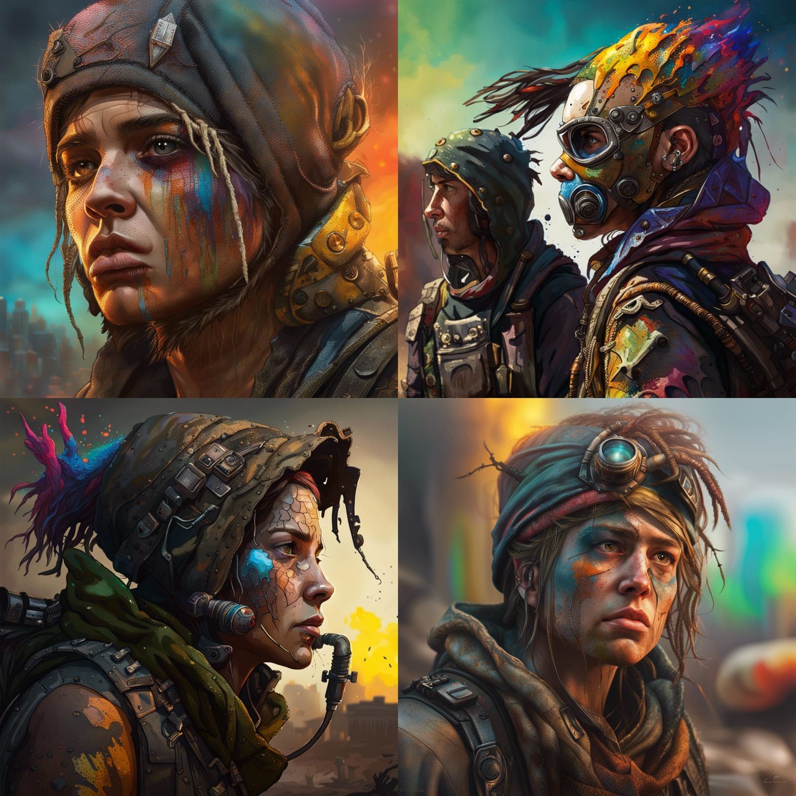 Post Apocalyptic wanderer - AI Generated Artwork - NightCafe Creator