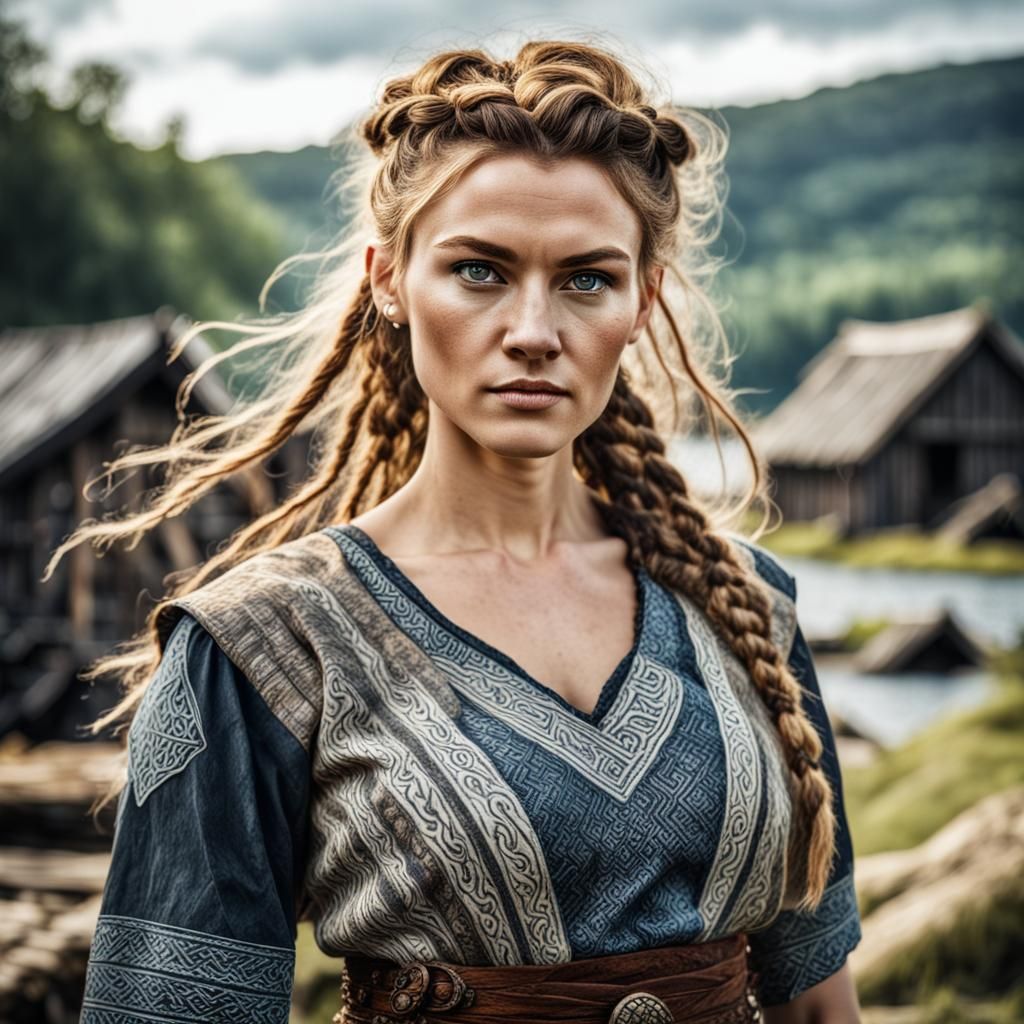 Viking Shieldmaiden - AI Generated Artwork - NightCafe Creator