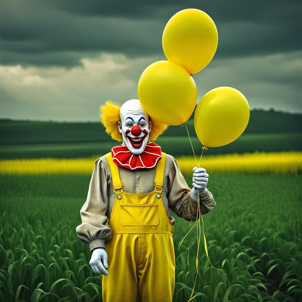 Bozo the Clown 💛🎈 - AI Generated Artwork - NightCafe Creator