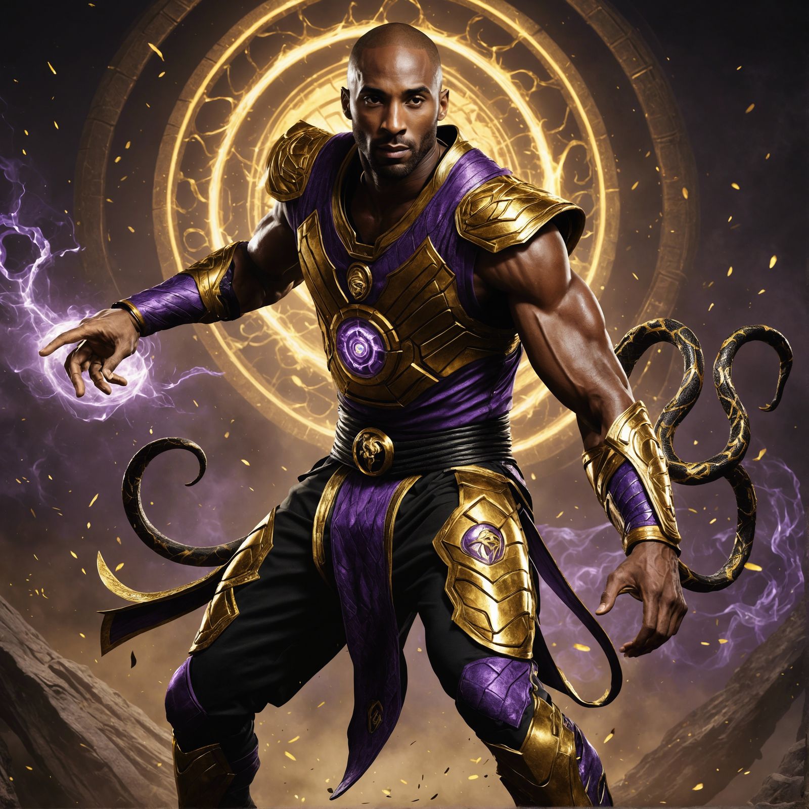 Kobe Bryant Master Mamba - AI Generated Artwork - NightCafe Creator