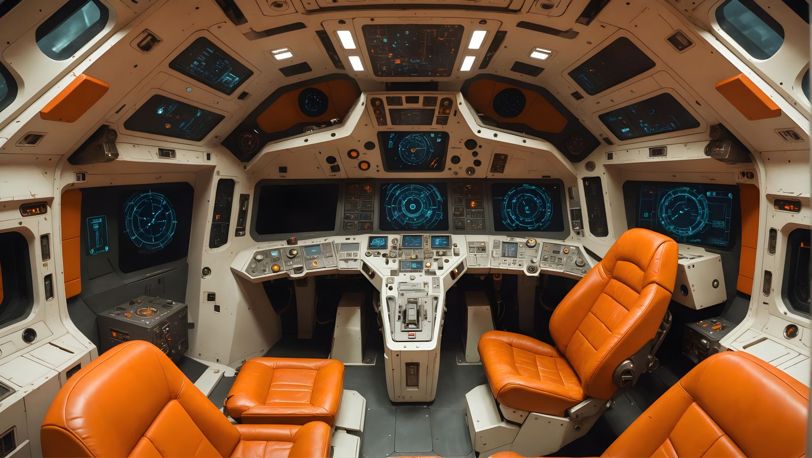 A Futuristic Cockpit View Of A Smuggler's Star Ship. It Missed Making ...