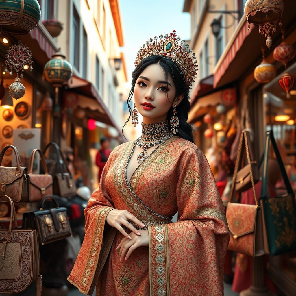 Russian City Storefronts in Anime Style - AI Art