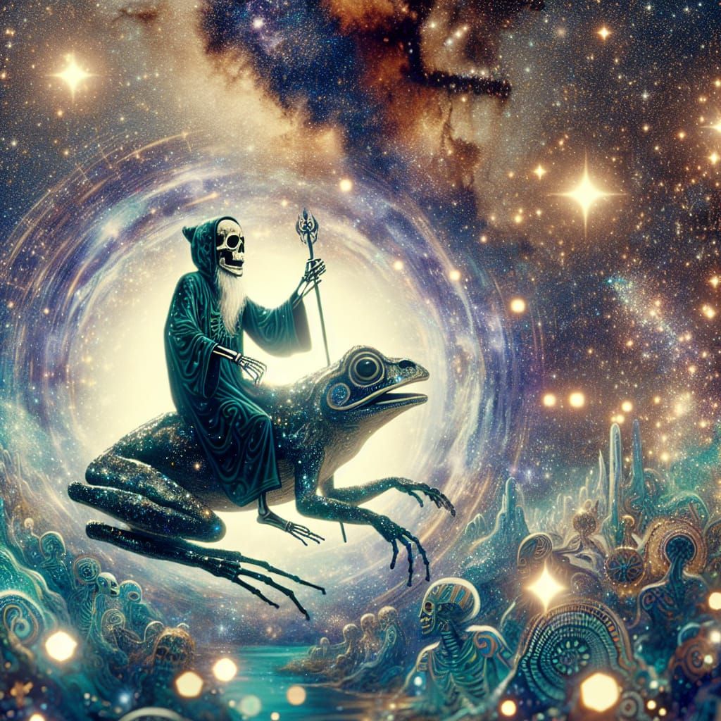 Death Rides a Frog - AI Generated Artwork - NightCafe Creator