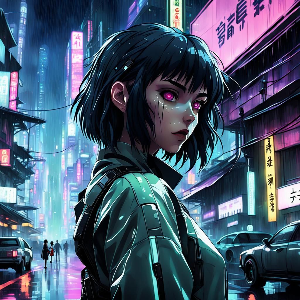 Motoko - Ghost In The Shell - AI Generated Artwork - NightCafe Creator