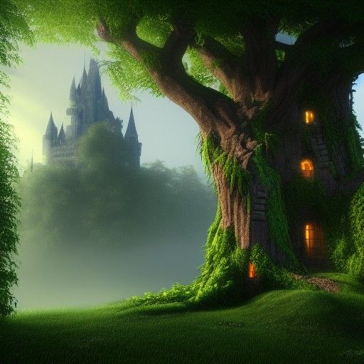 Elven/Human Border - AI Generated Artwork - NightCafe Creator