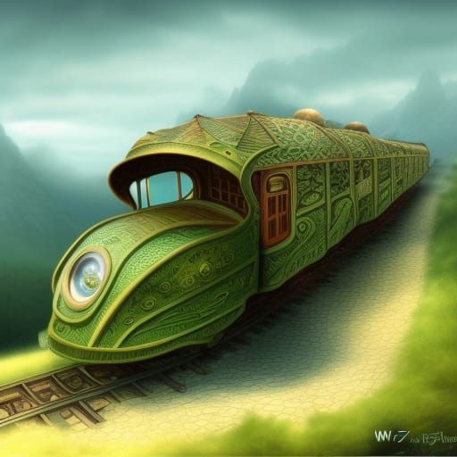 Train Lizard or Lizard Train - AI Generated Artwork - NightCafe Creator