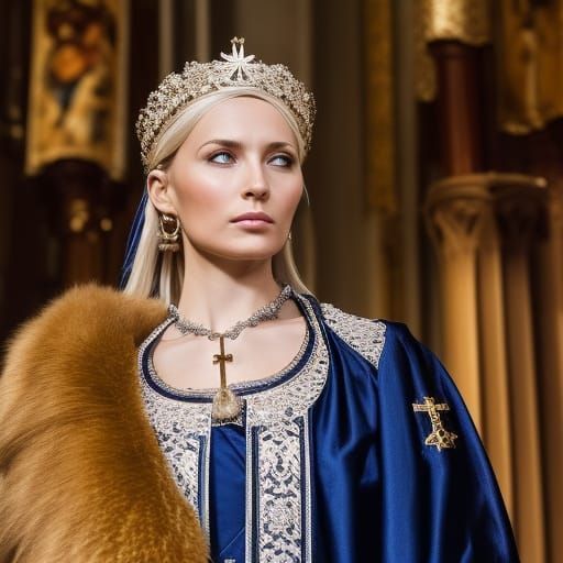 Medieval Russian princess - AI Generated Artwork - NightCafe Creator