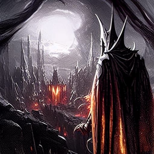 Sauron with the One Ring - AI Generated Artwork - NightCafe Creator