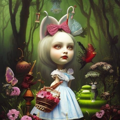 Alice in Wonderland - AI Generated Artwork - NightCafe Creator