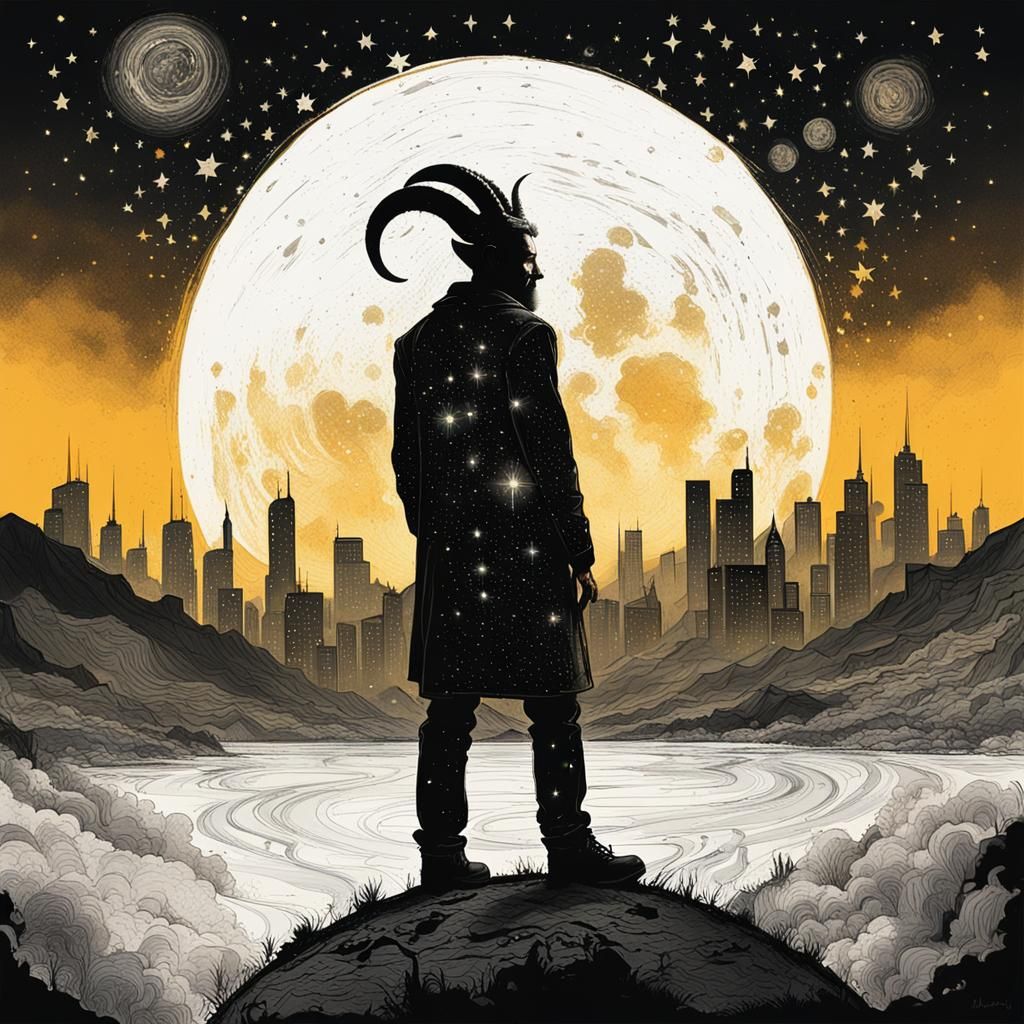 The devil in disguise, apparently but present... - AI Generated Artwork ...