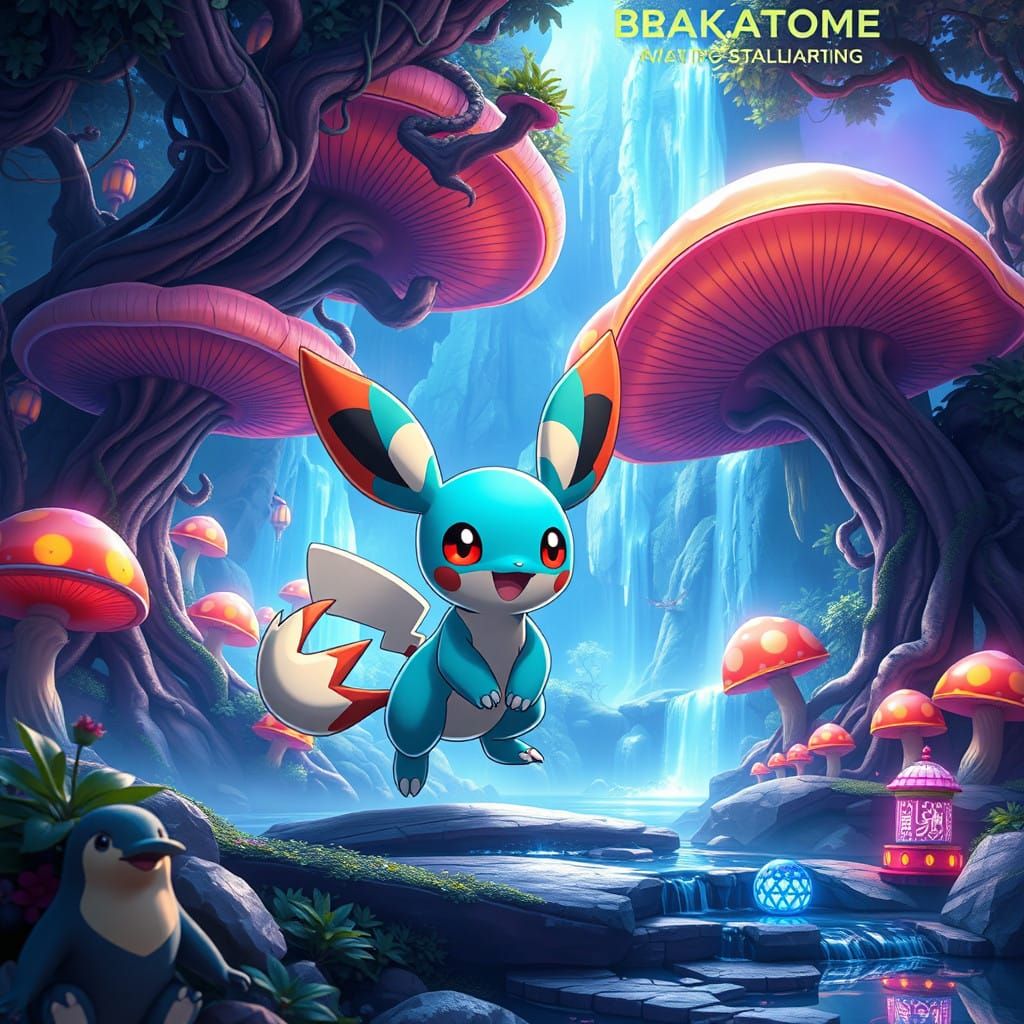 the cute anime pokemon - Chibi Anime Pokémon in Vibrant Fant...