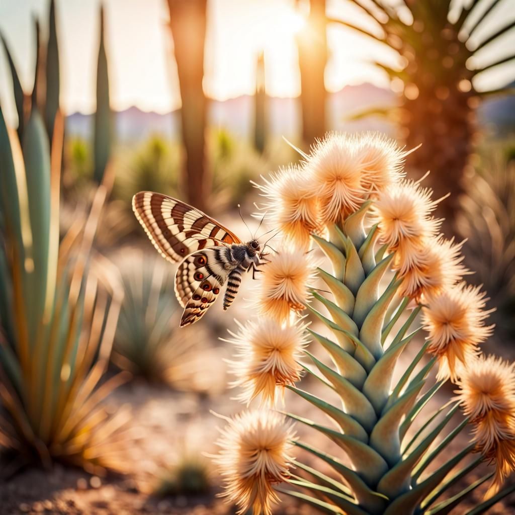 Yucca Moth - AI Generated Artwork - NightCafe Creator