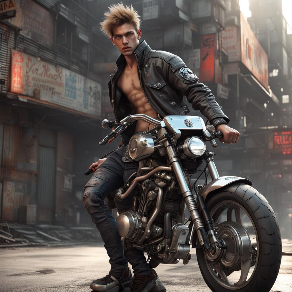 Post-Apocalypse Punk 240127F - AI Generated Artwork - NightCafe Creator