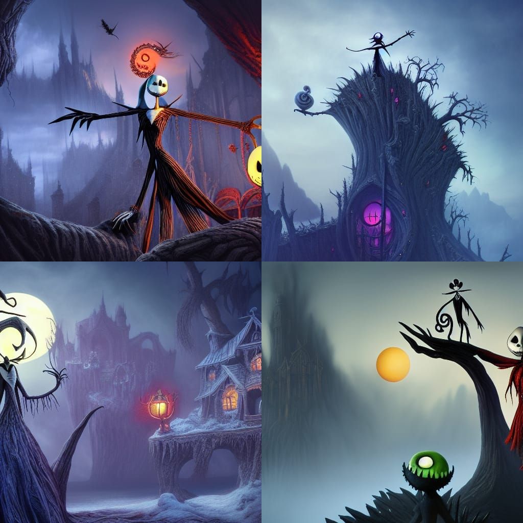 Nightmare before christmas - AI Generated Artwork - NightCafe Creator